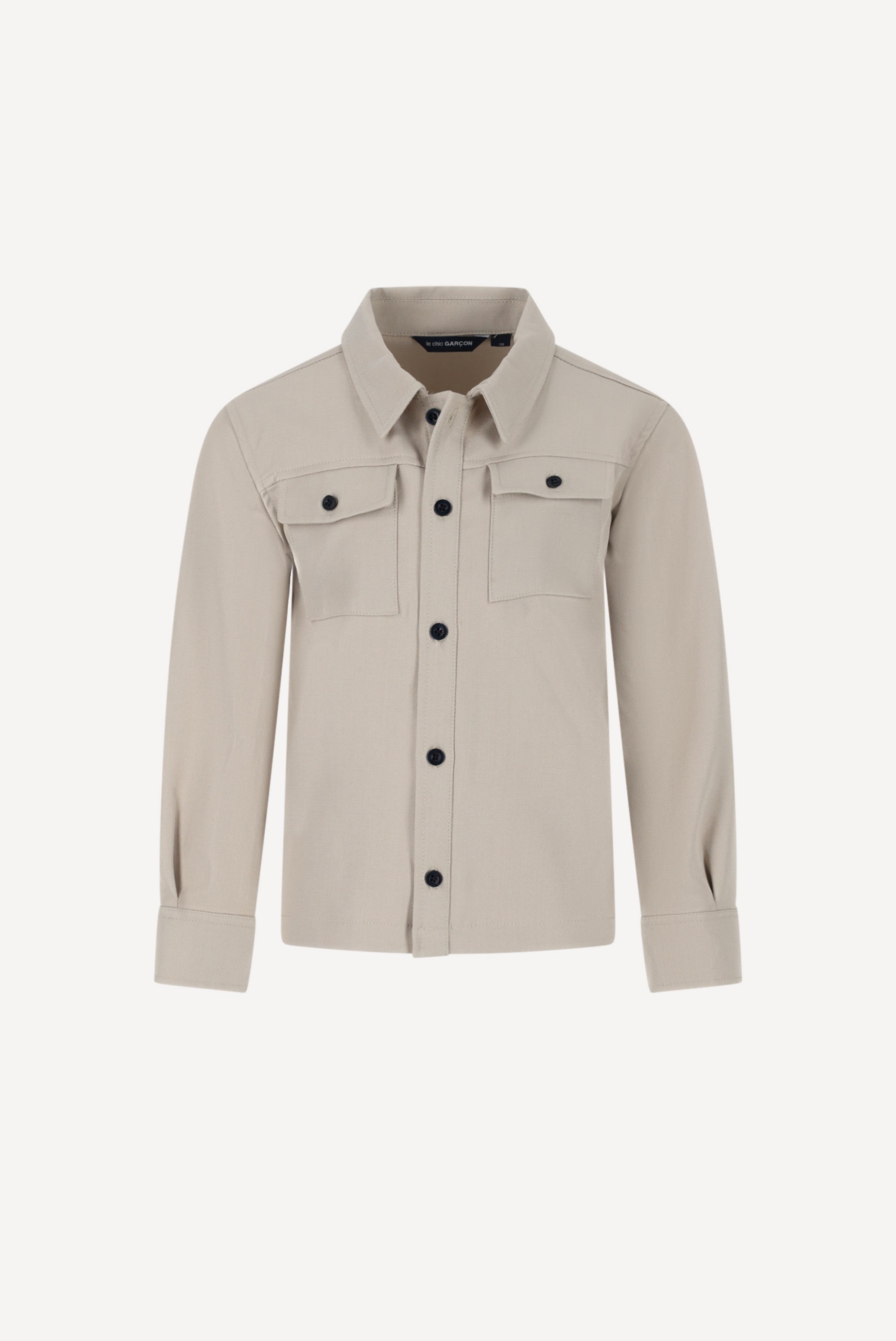 EVILO overshirt. Oyster Grey | Le Chic Fashion